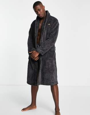 Threadbare Robert robe in grey | ASOS
