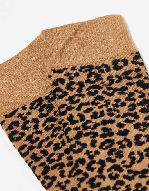 Threadbare Ski 2 pack printed socks in leopard print | ASOS