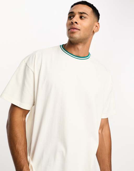 Threadbare T Shirt Oversize Blanc Cassé Asos
