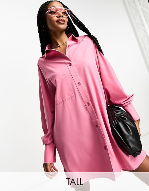 Threadbare Tall - Sheila - Pink mini-skjortekjole | ASOS Threadbare Tall - Sheila - Pink mini-skjortekjole | ASOS