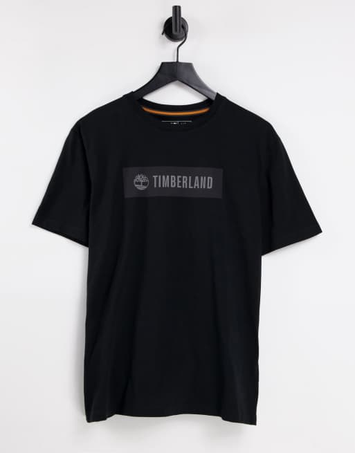 Timberland Block Linear t-shirt in black | ASOS