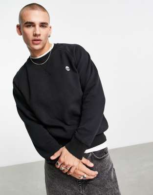 Timberland Exeter River brushed back sweatshirt in black | ASOS