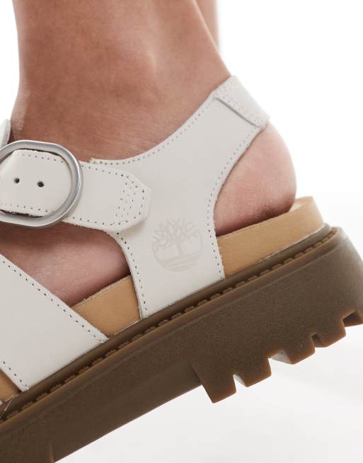 Timberland Fisherman sandal in natural nubuck | ASOS