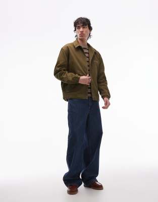 Timberland - Giacca coach in tela isolante verde oliva slavato | ASOS