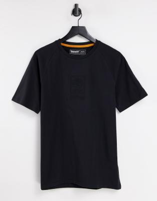 Timberland Heavy Weight Stack Logo t-shirt in black | ASOS