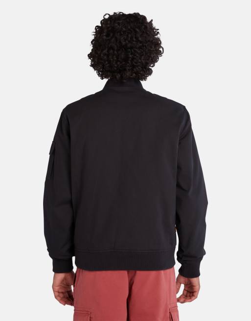 Timberland utility bomber jacket in black | ASOS