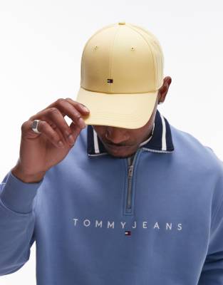 Tommy Hilfiger - Casquette à logo drapeau - Jaune citron | ASOS