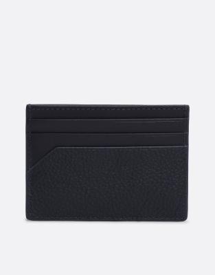 Tommy Hilfiger Casual leather credit card holder in dark blue | ASOS