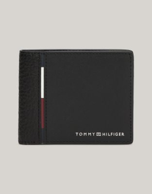 Tommy Hilfiger Casual Leather Credit Card Wallet in Black | ASOS