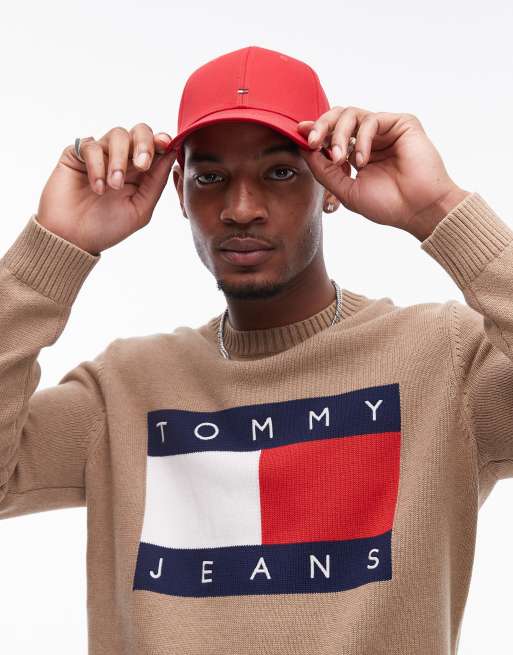 Tommy Hilfiger flag cap in bright red | ASOS