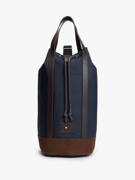 Tommy Hilfiger Heritage logo patch sling bag in dark blue | ASOS
