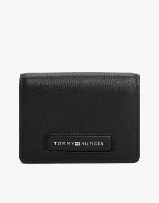 Tommy Hilfiger logo credit card holder in Dark Grey | ASOS