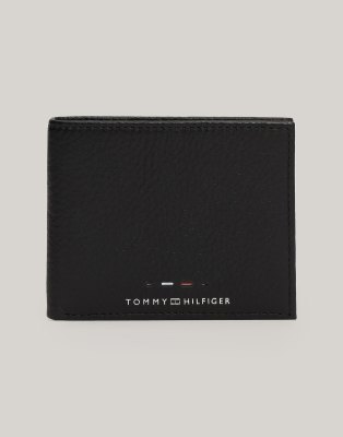 Tommy Hilfiger Premium Leather Credit Card Wallet in Black | ASOS