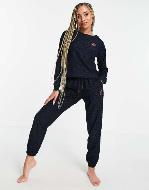 Tommy Hilfiger Retro Sweatshirt aus Frottee in Marineblau ASOS