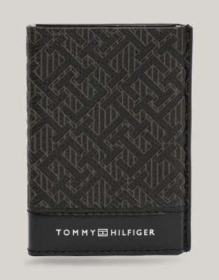 Tommy Hilfiger Th monogram credit card holder in black | ASOS