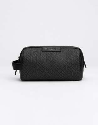 Tommy Hilfiger Th monogram washbag in black | ASOS