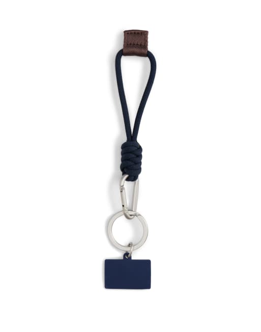 Tommy Jeans archive trek logo key ring in black | ASOS