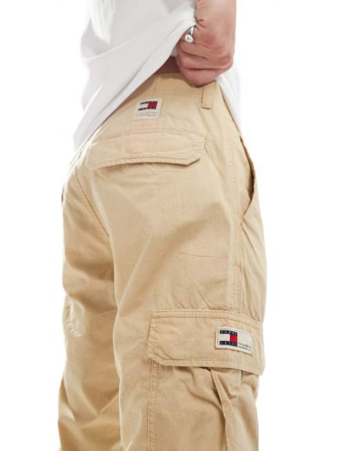 Tommy Jeans Ethan Cargohose in Beige