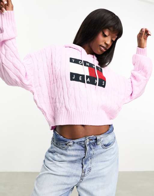 Tommy jeans cropped hoodie store