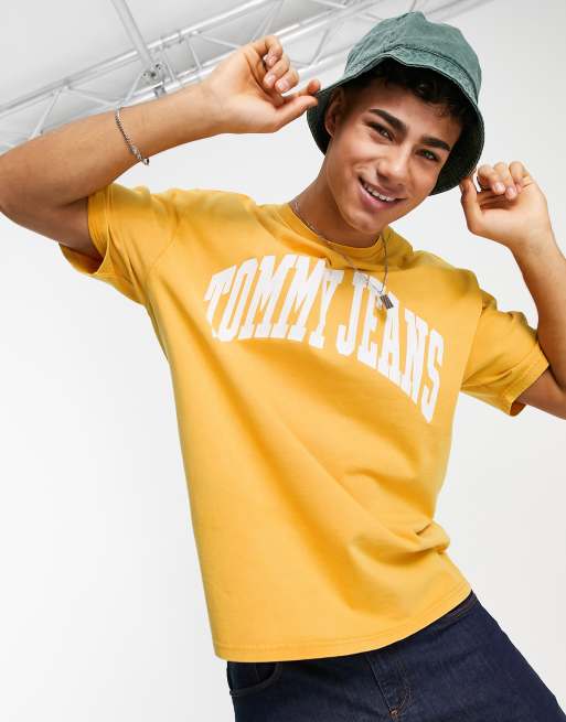 Tommy jeans yellow shirt store