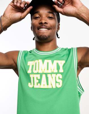 Tommy Jeans sport tank top in green | ASOS