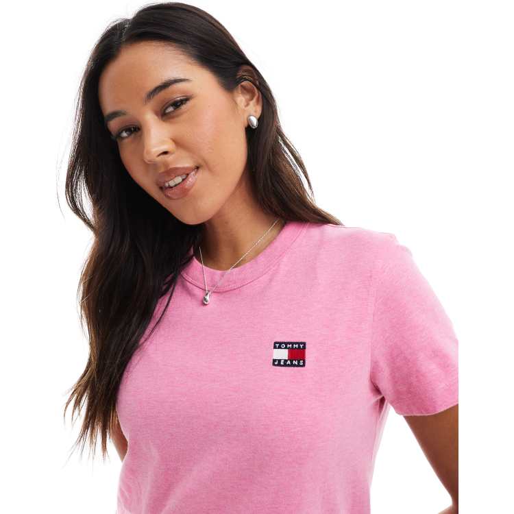 Tommy jeans t shirt pink store
