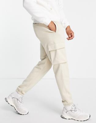Topman cargo trackies in stone | ASOS