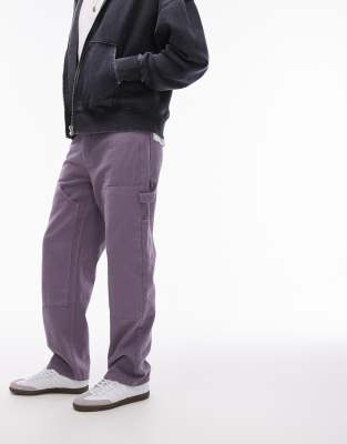 Topman – Carpenter-Hose in Lila mit geradem Schnitt | ASOS