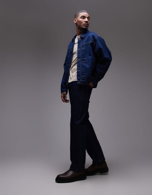 Topman denim jacket in raw blue | ASOS