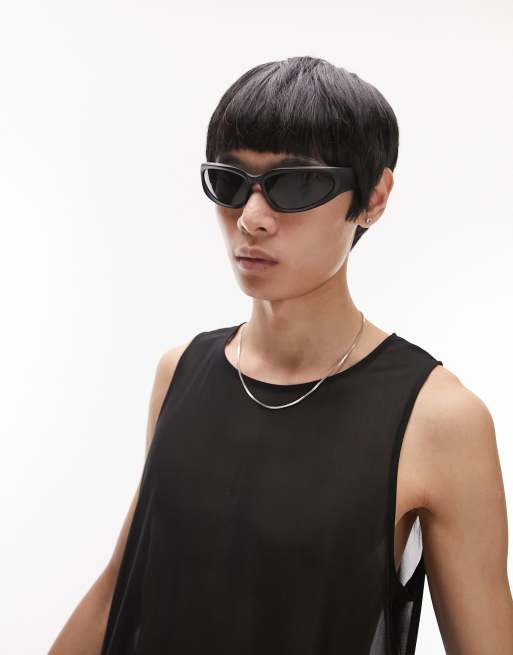 Topman mesh tank top in black | ASOS