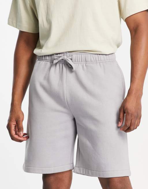 Topman oversized jersey shorts in grey | ASOS
