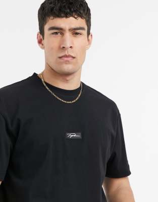 Topman Signature Badge T-shirt In Black | ModeSens