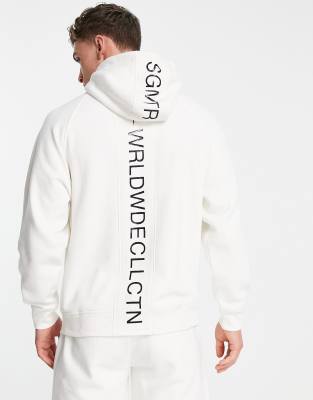 Topman Signature panel hoodie in white | ASOS