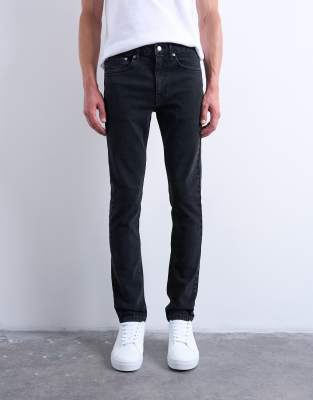 Stretch skinny jean in washed black | Topshop