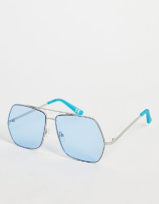 Topshop angled aviator sunglasses | ASOS
