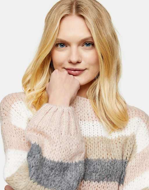 Topshop - Maglione oversize a righe multi | ASOS Topshop - Maglione oversize a righe multi | ASOS