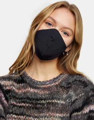 Topshop plain black face mask | ASOS