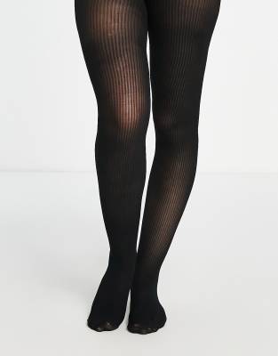 Topshop ribbbed tights in black | ASOS