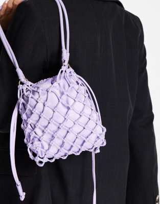 Topshop satin pu string shoulder bag | ASOS