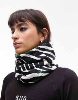 Topshop Sno zebra printed reversible snood in multi | ASOS