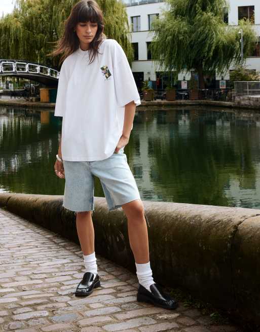 Topshop x Grace Percival oversized graphic t-shirt in white | ASOS