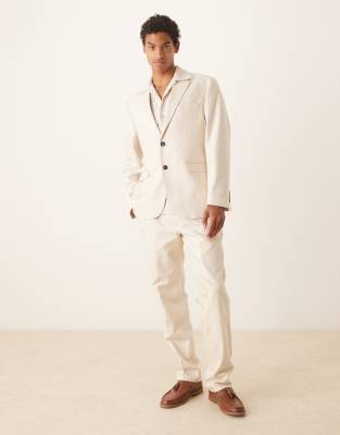 Traje color crema de corte estándar Ascot de Selected Homme | ASOS