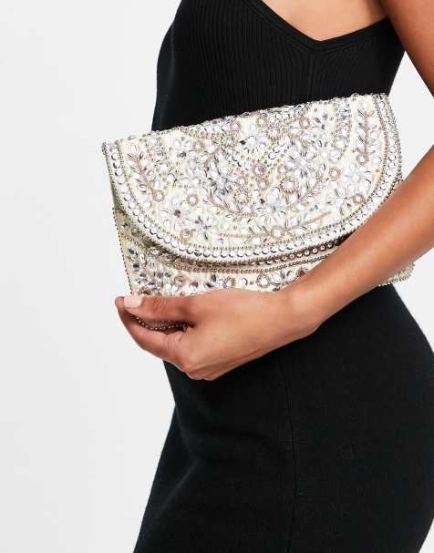 Clutch Bags | Black & Silver Clutch Bags | ASOS
