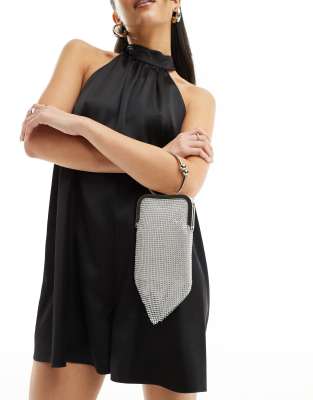 True Decadence chain mail grab bag in silver | ASOS