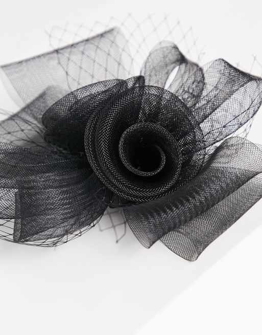 True Decadence floral fascinator in black | ASOS