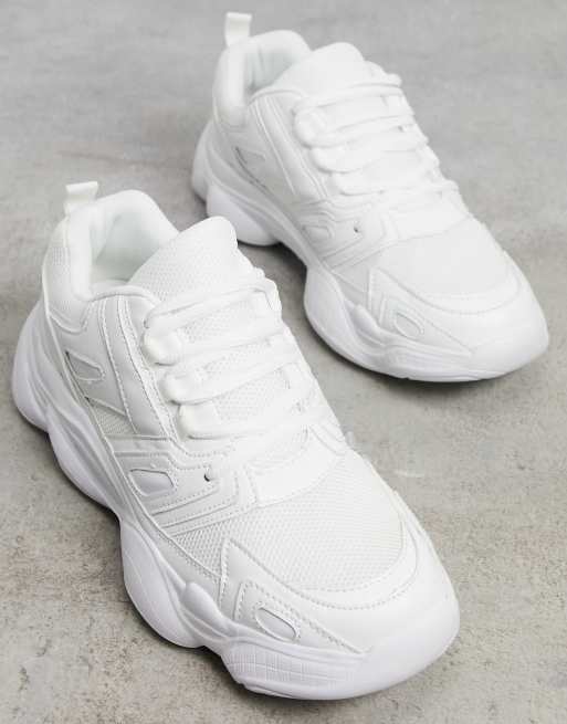 Truffle Collection - Baskets à grosses semelles - Blanc | ASOS