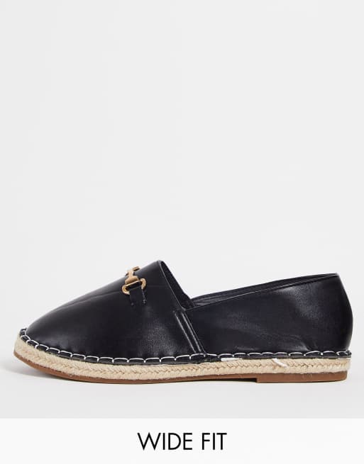 Truffle Collection Espadrilles Larges En Similicuir à Détail
