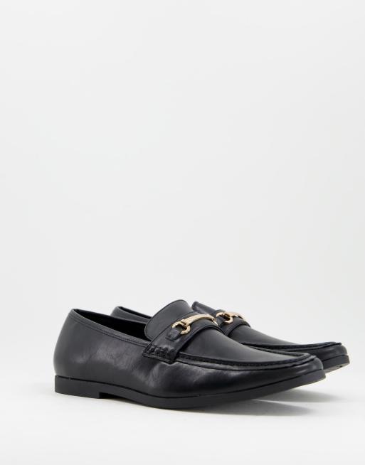 Truffle Collection Mocassins Avec Mors En Similicuir Noir Asos