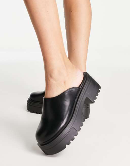 Truffle Collection Mules Chunky Noir Asos