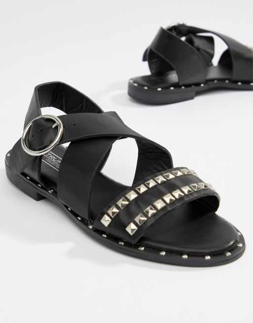 Truffle Collection Studded Flat Sandals | ASOS